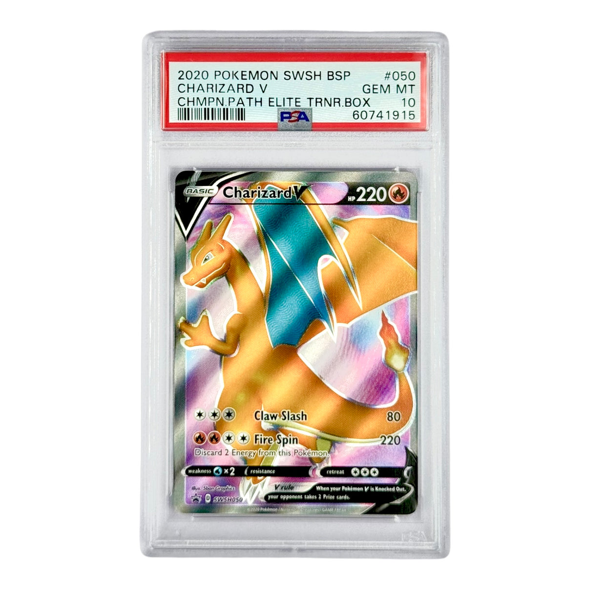 Charizard 2020 Pokemon English Elite Trainer Box Promo #050 PSA 10 ...