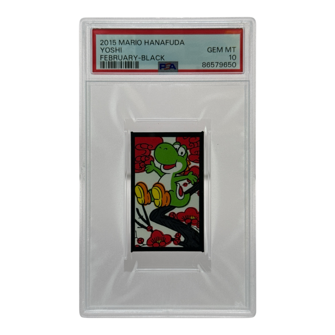 Yoshi 2015 Pokemon Center Mario Hanafuda Feb Black PSA 10 – Yamacardo